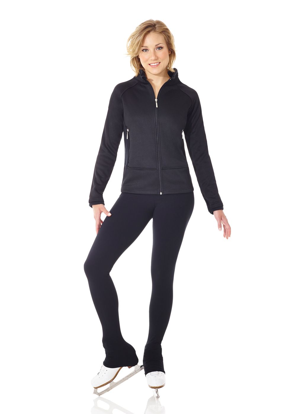 4-way Stretch Skating Jacket Mondor Girls Figure Skating Jacket - Black ...